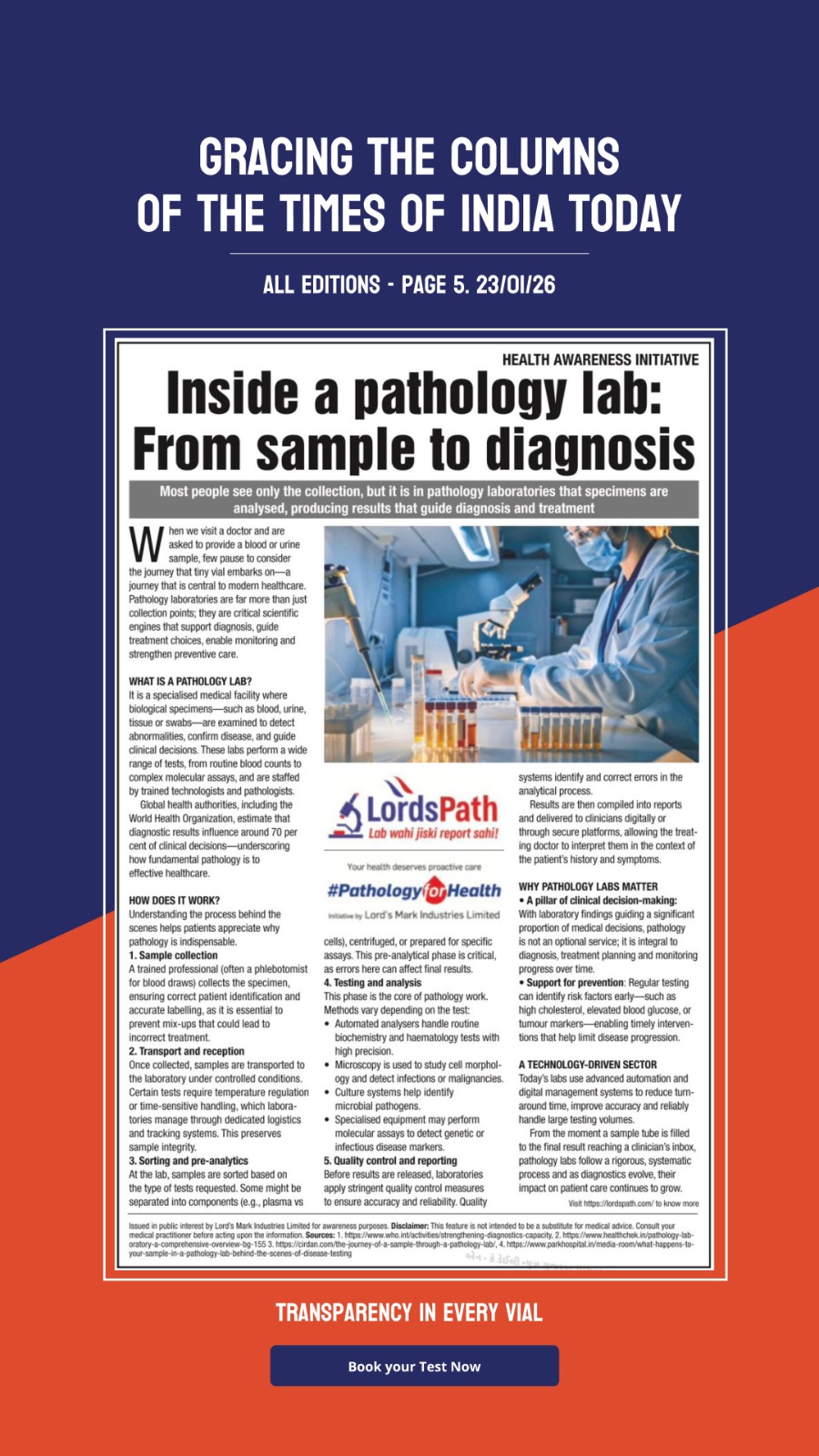 Lord's Path–Diagnostic & Healthcare Pathology Lab in Mumbai